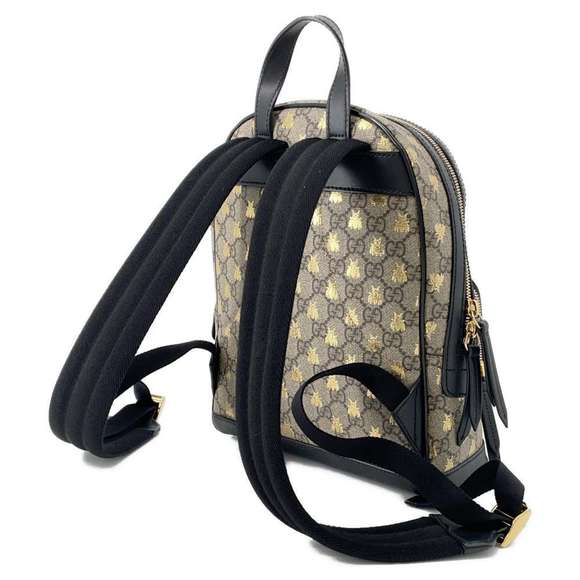 Gucci | Bags | Gucci Gg Supreme Bee Backpack Black | Poshmark